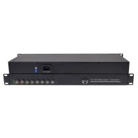 China 1U Rack Mount 4 Channel 12G-SDI Fiber Optic Converter, 4-Ch 12G/6G/3G/HD-SDI Over Fiber Extender Up to 20km for sale