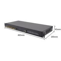 China 1U Rack Mount 4 Channel 12G-SDI Fiber Optic Converter, 4-Ch 12G/6G/3G/HD-SDI Over Fiber Extender Up to 20km for sale