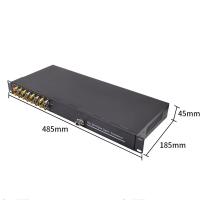 China 8 Channel 12G-SDI Fiber Optic Converter 1U Rack Mount 4K SDI Fiber Transmitter and Receiver Kit for sale