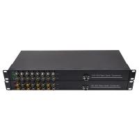 China 8 Channel 12G-SDI Fiber Optic Converter 1U Rack Mount 4K SDI Fiber Transmitter and Receiver Kit for sale