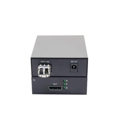 China 4K@60Hz DisplayPort Fiber Optic Extender Kit DP Over Fiber Extender Transmitter and Receiver for sale