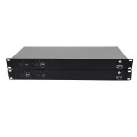 China 4K@60Hz HDMI Fiber Optic Extender 1-Channel Bidirectional with USB and Independent Audio, Rack-Mount for sale
