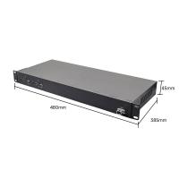 China 4K 60Hz HDMI Fiber Optic Extender, 2-Channel Unidirectional HDMI with USB and Independent Audio, Rack-Mount for sale