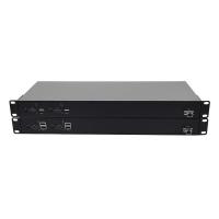 China 4K 60Hz HDMI Fiber Optic Extender, 2-Channel Unidirectional HDMI with USB and Independent Audio, Rack-Mount for sale
