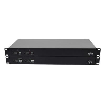 China 4K 60Hz HDMI Fiber Optic Extender, 2-Channel Unidirectional HDMI with USB and Independent Audio, Rack-Mount for sale