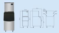 China BLG Commercial Cube Ice Machine 25-1000kg Daily Output with 220V/380V Power Options for sale