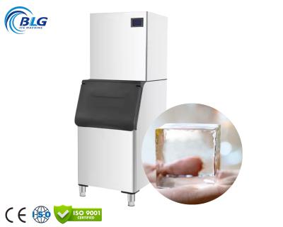 China BLG Spray Ice Square Big Cube Ice Machine 30×30×30mm with 110kg Storage Capacity for Whisky Bars for sale