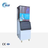 China BLG Commercial Compact Ice Maker 200kg Daily Output 105kg Storage Water-Cooled Full Cube Ice Machine for sale