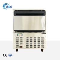 China BLG 80kg Commercial Ice Machine with 30kg Storage Bin - Water-Cooled 220V Full Cube Ice Maker for sale