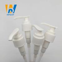 China 28mm 24mm White Hand Lotion Pump Dispenser Manufacturer Screw On for sale