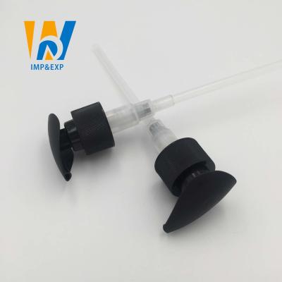 China 28r3 28mm Black Lotion Pump Dispenser Ribbed Soap Cream Foam Custom Size for sale