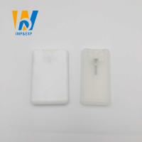 China Rectangle Refillable Antibacterial Credit Card Shape Slim Hand Sanitizer Spray 20ml 15ml Bottle Spray for sale