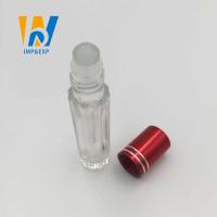 China 2 oz 5 Ml 7ML 10ml Clear Mini Glass Perfume Roller Bottles For Essential Oils for sale