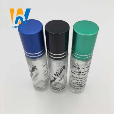 China Small Glass Perfume Roller Bottles 0.27oz 8ML Glass Rollerball Perfume Bottles Holder for sale