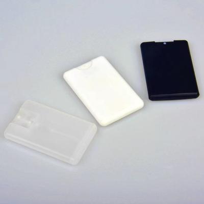 China 20ml refillable fine mist spray bottle Credit Card Perfume Pump Atomizer for sale