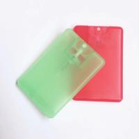China 20ml refillable fine mist spray bottle Credit Card Perfume Pump Atomizer for sale