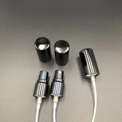 China Shiny Black Fine Mist Sprayer 20/410 22/400 24/410 For Perfume Glass Bottle for sale
