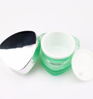 China Purple Black Brown Empty Plastic Cosmetic Cream Jars Double Wall 5ml 50ml 10 Oz 10 Gram Plastic Containers for sale
