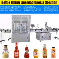 China 7000BPH Pasta Sauce Filler Capper Machine sauce filling capping machine for sale