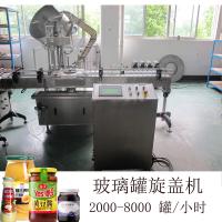 China Rotary automatic vacuum capping machine twist off cap capping metal cap sealing machine glass jar capping machine for sale