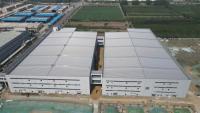 China Hot Rolled Prefabricated Steel Structure Exhibition Hall - 50 Year Lifespan, Grade 12 Wind Resistance for sale