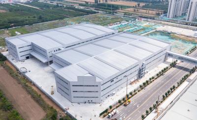 China ASTM Industrial Prefab Metal Warehouse Building Steel Frame Structure Construction for sale