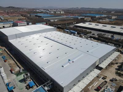 China Q355 Earthquake Resistant Steel Building - Custom Industrial Warehouse Construction 20-100m Span for sale