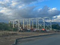 China Hot Dip Galvanized Q355B Q235B Steel Prefabricated Warehouse Building 80-300mm for sale