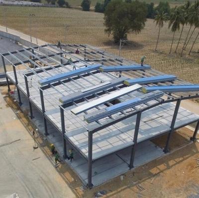 China HDG Prefabricated Steel Frame Building with 80-300mm H Beams and 1.8-3.0mm Thickness for Warehouse Office Construction for sale