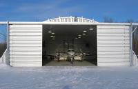 China Industrial Pre-Engineered Aircraft Hangar with H-Beam Steel Frame - Custom Sizes 0.5-0.6mm Sheets for sale