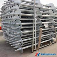 China Industrial Helical Screw Piles 73-219mm OD with 2m Modular Sections for Solar Panel Ground Anchors for sale