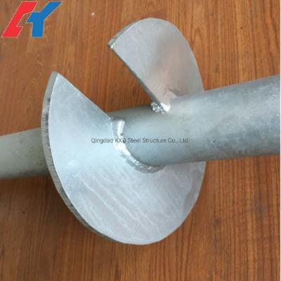 China Custom Helical Anchor Screw Pile Foundation Shafts 73-219mm OD for Solar Power Systems and Construction for sale