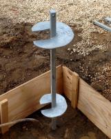 China Hot-Dip Galvanized Helical Ground Screw Anchor - 2.375-6.625 OD Shaft, 3-10ft Lengths for Solar & Foundation Applications for sale