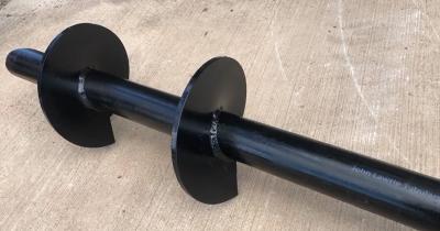 China 200cm x 10cm x 8cm Helical Quick Built Anchor Screw for Prefabricated Metal Foundation - 2.375