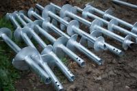China Customized Steel Helical Anchor Bolt Ground Pile 2.875 inch OD Quick Installation Spiral Pile for sale