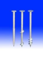 China Customized Rolled Steel Helical Ground Anchors 76-114mm OD for Solar Mounting for sale