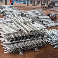 China Commercial Helical Ground Anchors Foundation Screw Piles 2.875-8.625 in Shaft for sale