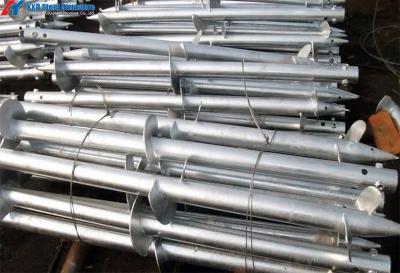 China Hot DIP Galvanized Steel Helical Piers Anchor 2.875-8.625 in OD for Foundation Repair for sale