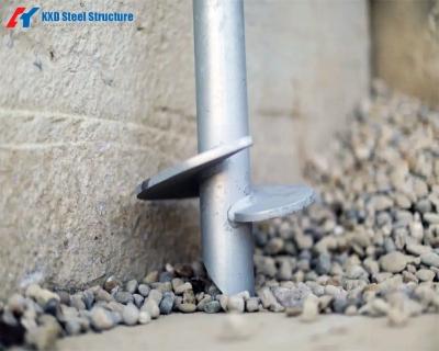 China Steel Helical Ground Anchors Hot DIP Galvanized 80 Mic for Deep Foundation Systems for sale