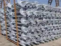 China Industrial Helical Anchors Foundation Steel Helix Screw Pile 73mm OD Customized for sale