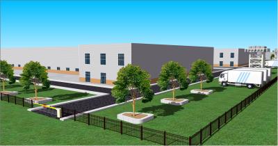 China Hot DIP Galvanized H Section Steel Building 100m for Auto Service Shops for sale