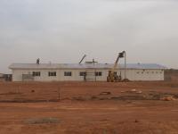 China 80m Clear Span Space Frame Gymnasium Sports Hall Steel Structure Q355B Truss Column Free Roof Design for sale