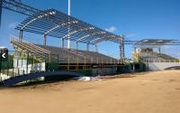 China Customizable Industrial Steel Building H Steel Frame 100-275g/m² Zinc Coating for sale