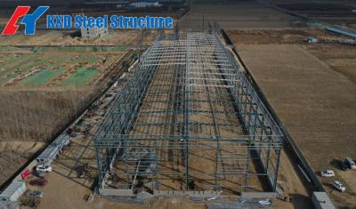 China Customized Prefabricated Steel Structure Warehouse Portal Frame 5000 Sqm SGS CE ISO for sale