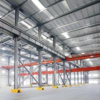 China Painted Or Galvanized Steel Structure Warehouse Featuring Steel Truss Support Structure And Welding Processing Service For Space Utilization for sale