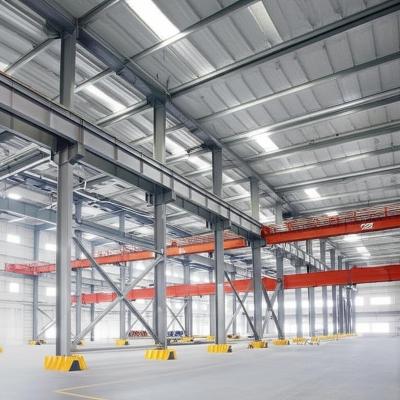 China Painted Or Galvanized Steel Structure Warehouse Featuring Steel Truss Support Structure And Welding Processing Service For Space Utilization for sale