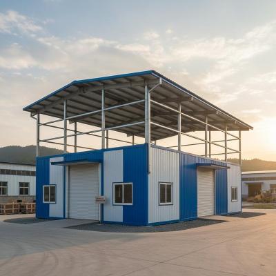 China Steel Structure Warehouse with Color Steel or Sandwich Panels Optional Heat Insulation 50 Year Service Life for sale