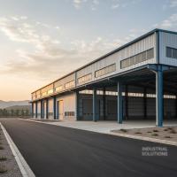 China Steel Structure Warehouse with Optional Heat Insulation System 50 Year Service Life Carbon Steel Frame for sale