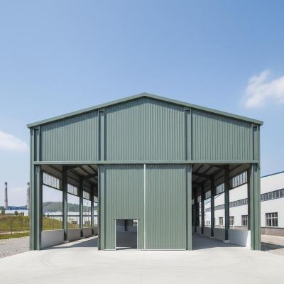 China Gable Roof Steel Warehouse Building with Zinc Rich Paint 275g/m2 Coating for sale