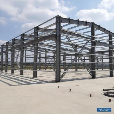 China Industrial Steel Building Customizable Size 275g Zinc Coating Gable Roof for Warehouse Workshop for sale